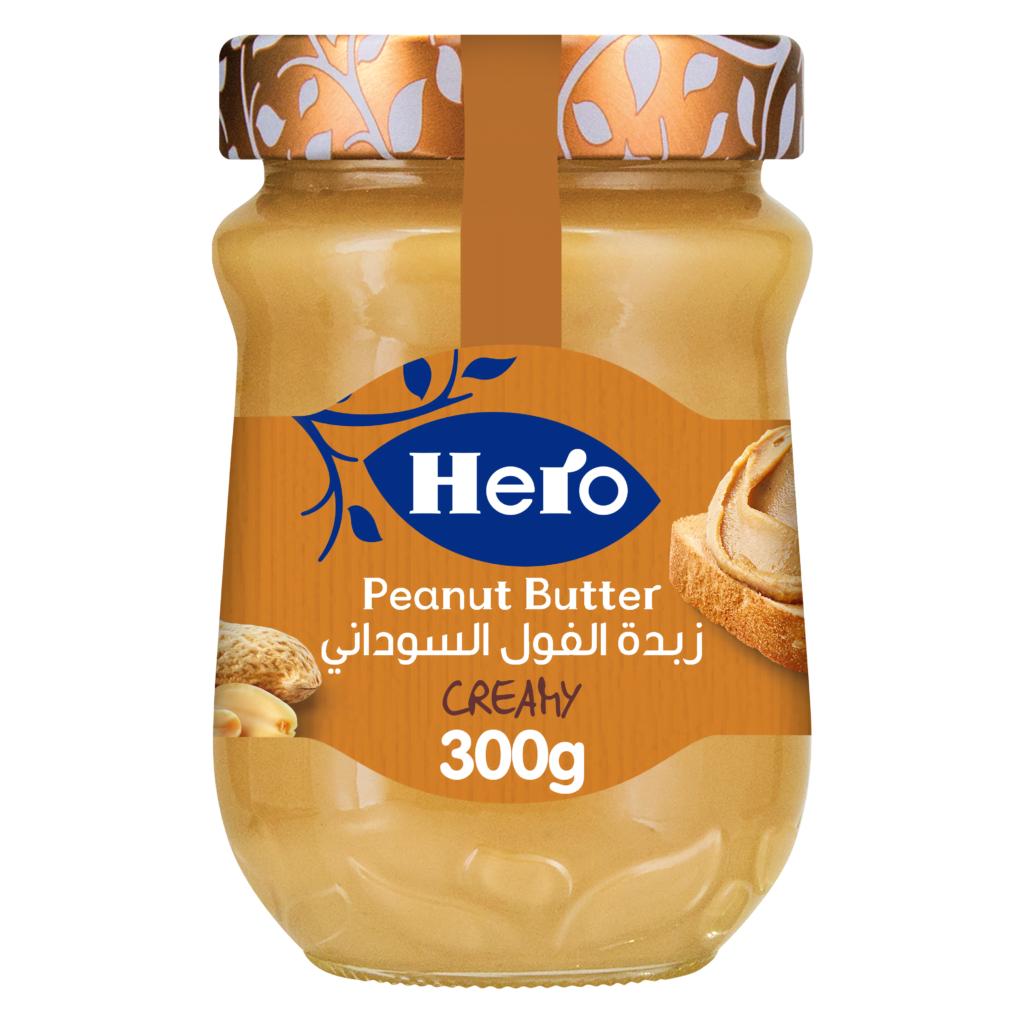 Hero Peanut Butter No Added Sugar 300 Gm HERO Egypt Store hero-peanut-butter-no-added-sugar-300-gm-hero-egypt-store