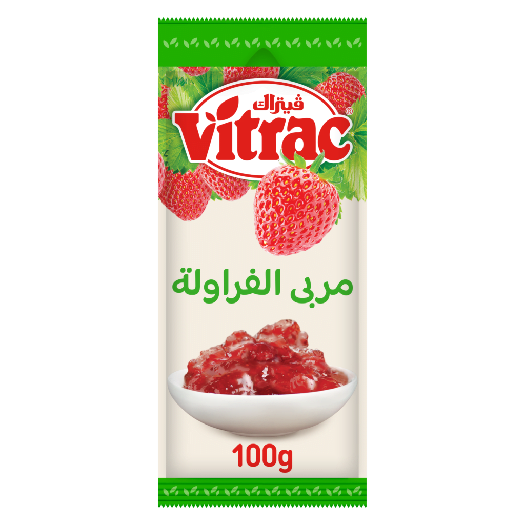 Vitrac strawberry sachet 100gm - 12 sachets - HERO Egypt Store